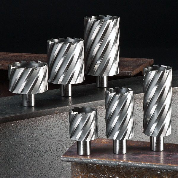 Premium Annular Cutters with 3/4 Inch Weldon Shank and Cutter Sets ...