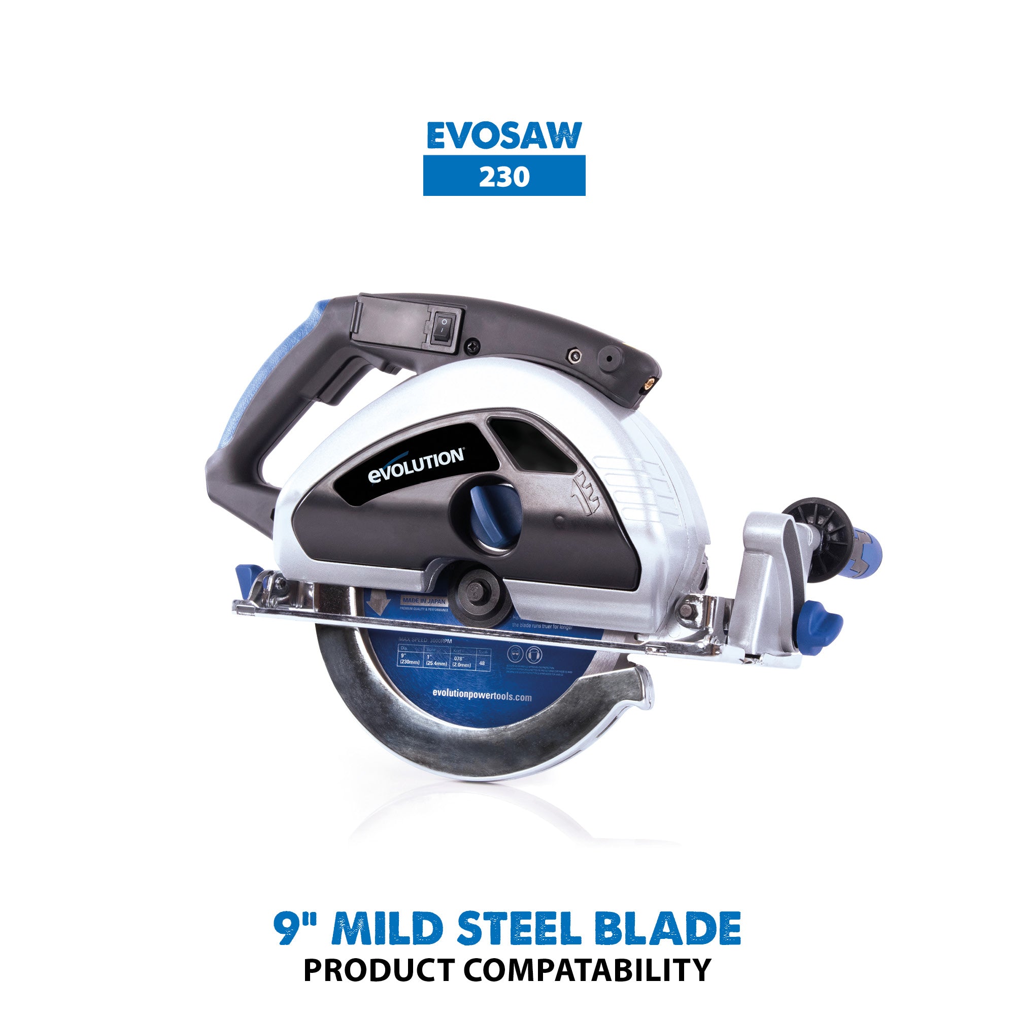 Evolution 230BLADEST: 9 in. 48T, 1 in. Arbor, Tungsten Carbide Tipped ...