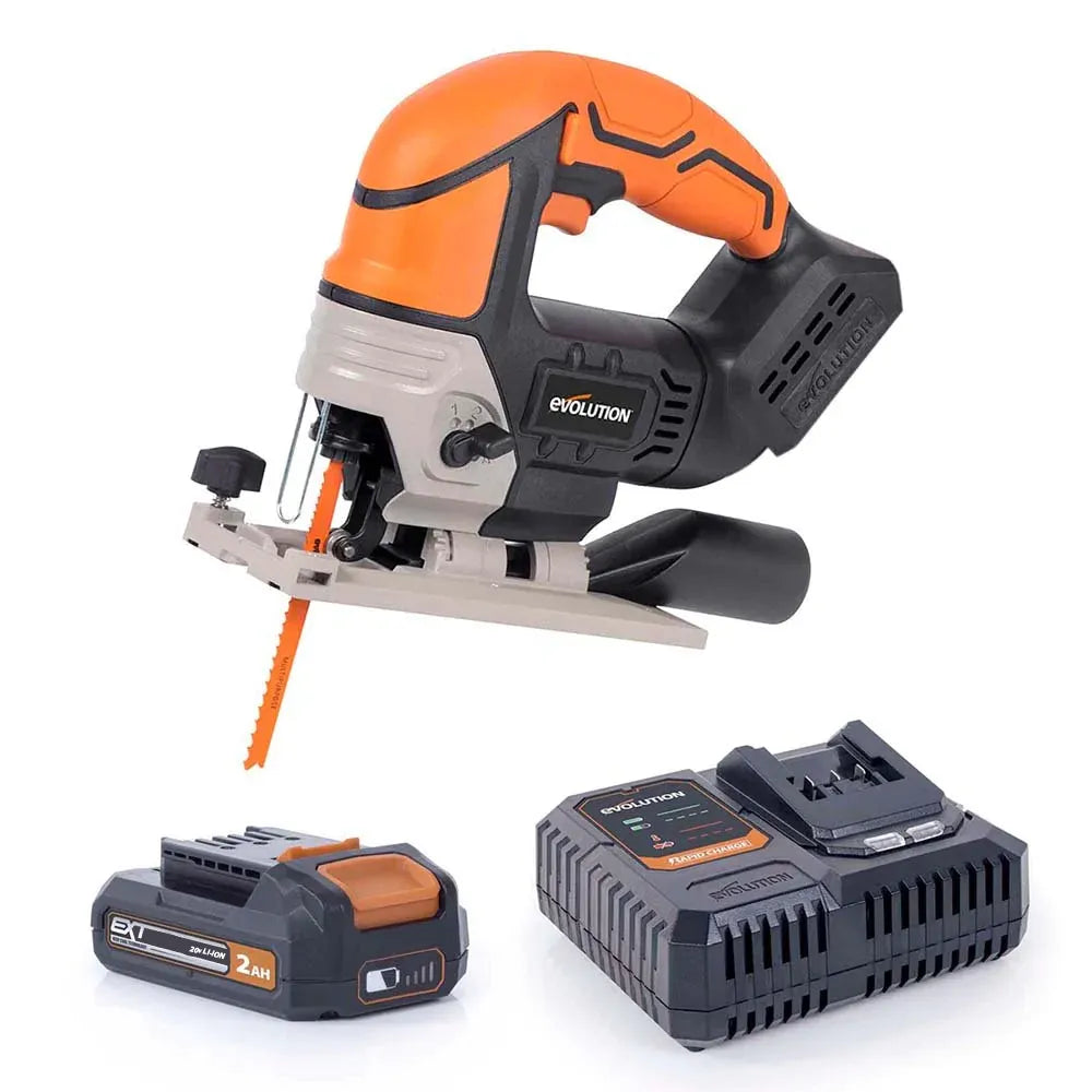 Evolution Cordless R90JGS-Li Jigsaw 20V Li-Ion EXT Inc Multi-Material ...