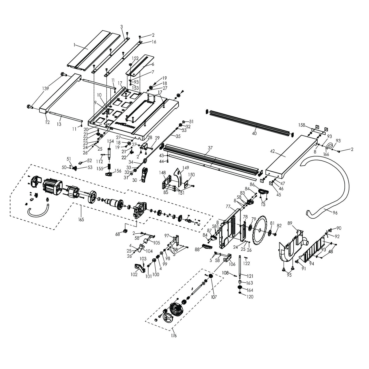 Evolution RAGE5-S Spare Parts (Table Top and Motor) — Evolution Power ...